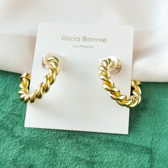 Alicia Bonnie | Jewelry | New Alicia Bonnie Gold Earrings Betsy | Poshmark